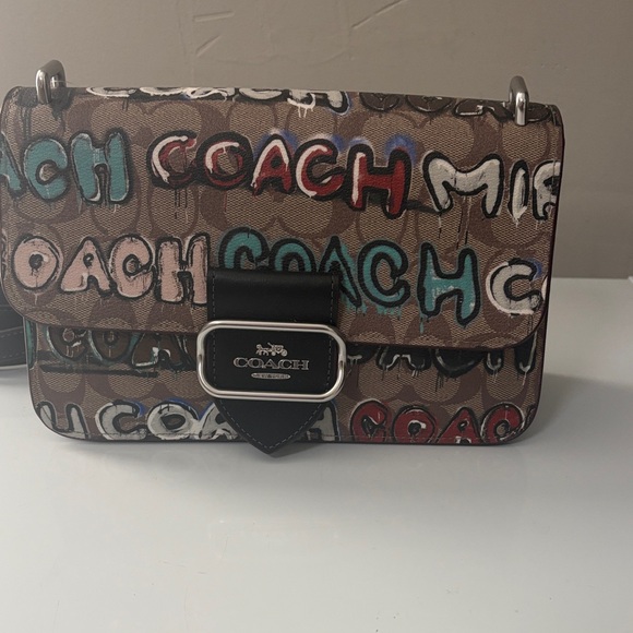 Coach | Bags | Coach Brown Multicolor Logo Crossbody Bag | Poshmark